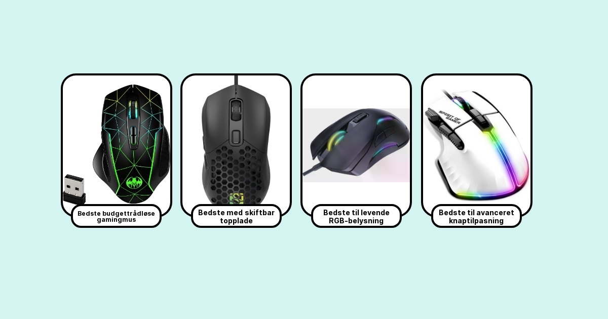 → 7 Bedste Gamer mus [oktober 2025] | Rytmen.dk